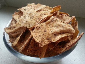 Lemon Pepper Pita Crisps - Olya - The Reluctant Cook
